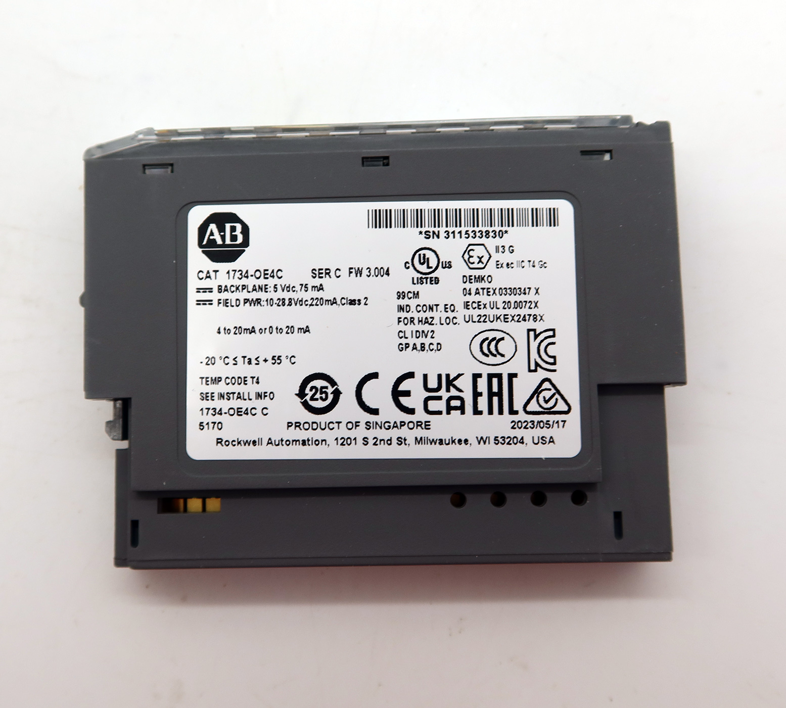 AB Allen-Bradley 1734-OE4C POINT I/O 4 Point Analog Output Module