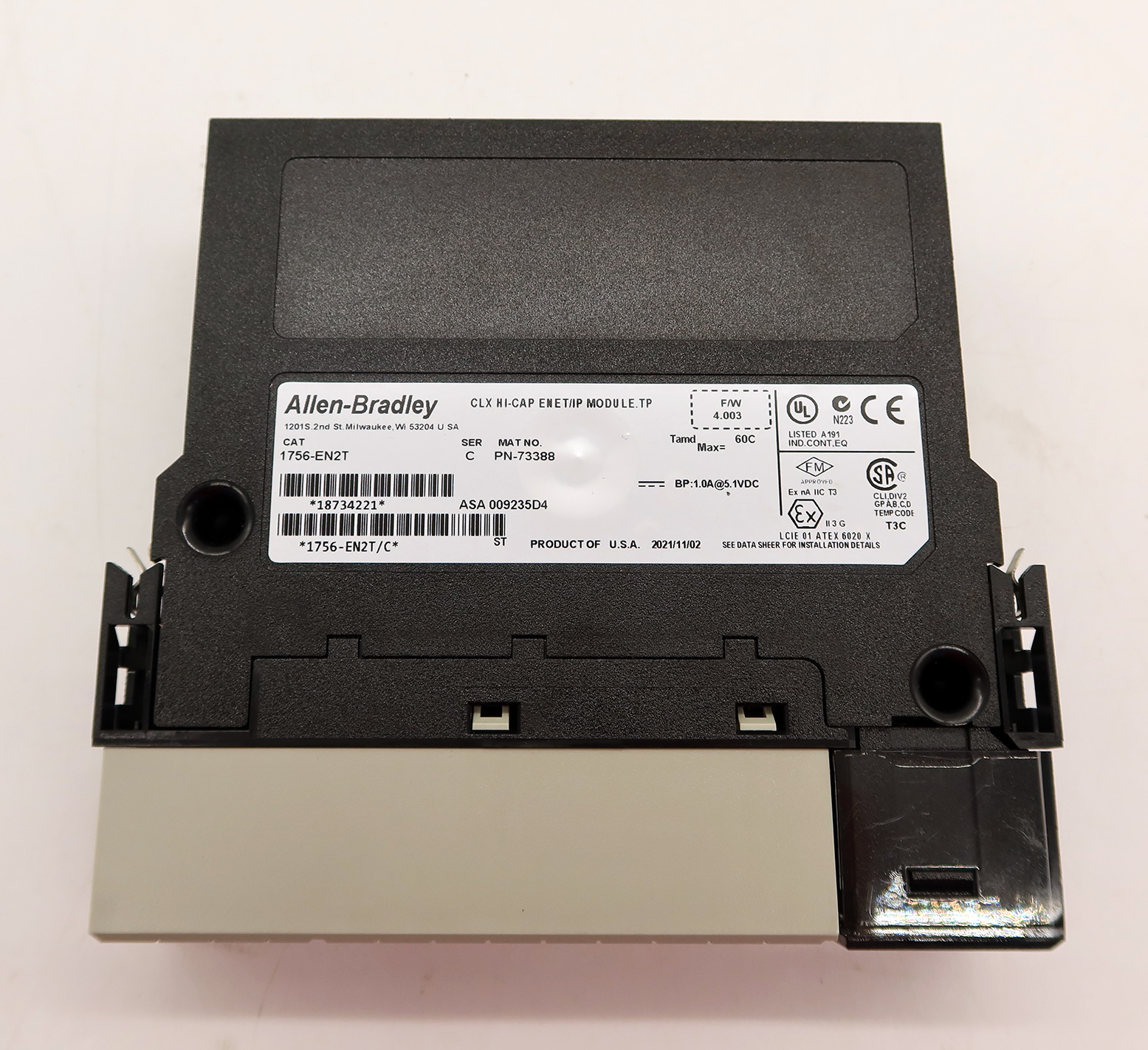 AB 1756-EN2T CLX HI-CAP ENET/IP MODULE-TP Ethernet Communication Module