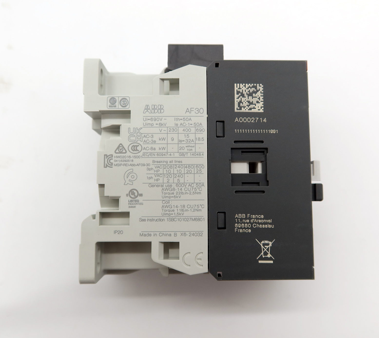 ABB Contactor 1SBL277001R1300 AF30-30-00-13 100-250V 50/60HZ-DC New and ...
