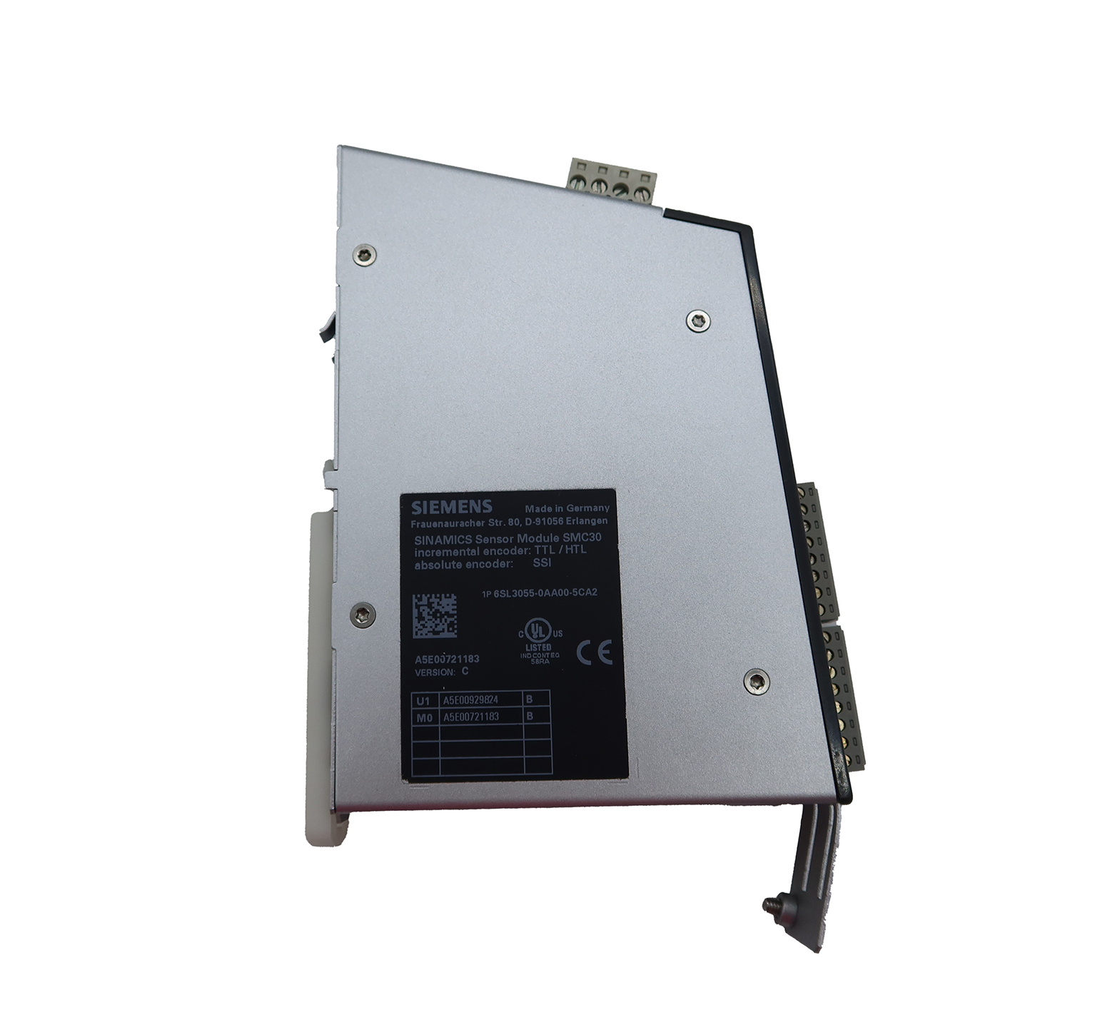 Siemens 6SL3055-0AA00-5CA2 SMC30 Sensor Module For incremental Encoder