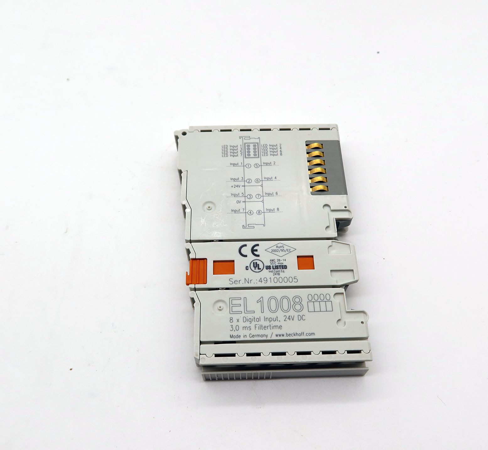 New and Original EL1008 EtherCAT Terminal 8-channel digital input 24 V ...