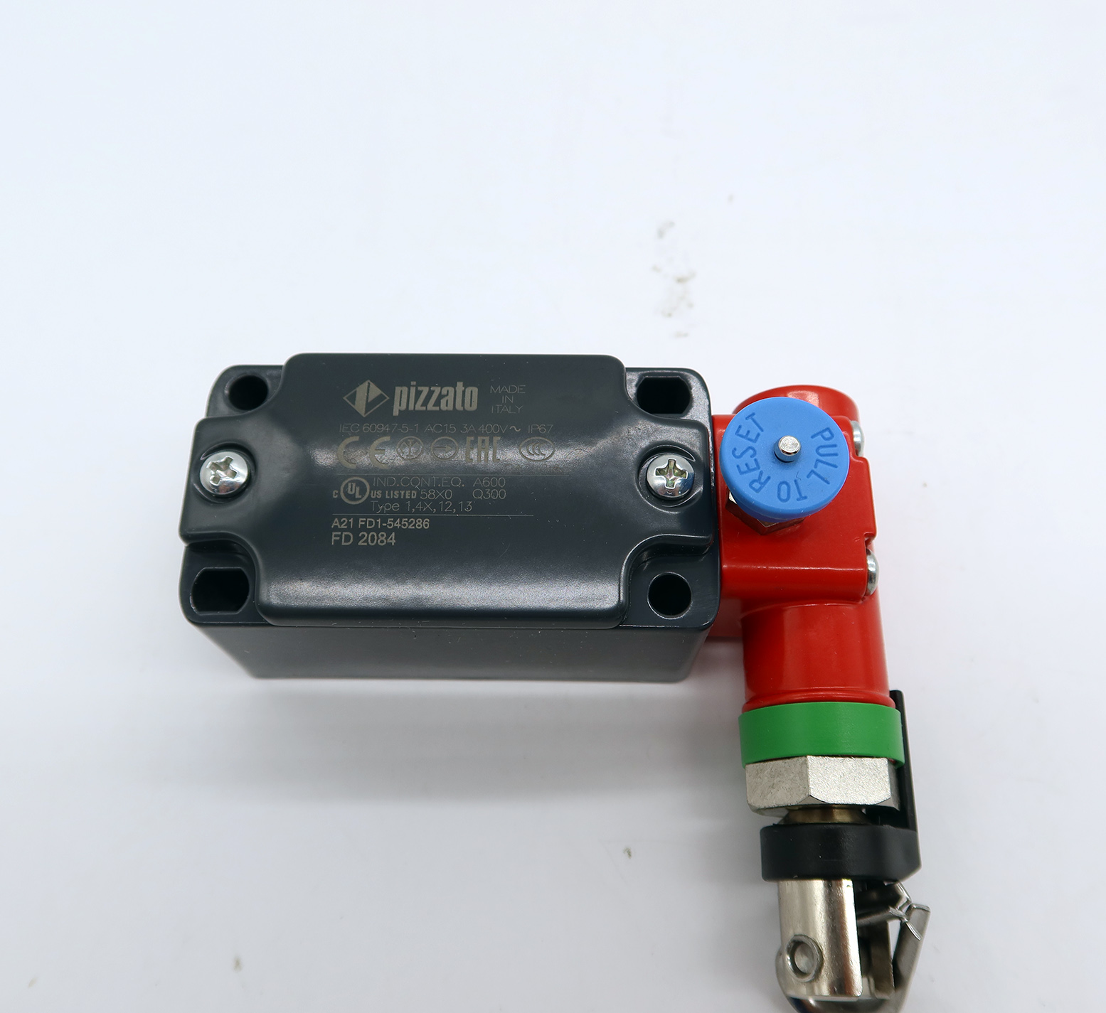 FD 2084 Pizzato Rope Safety Switch with reset for emergency stop IP67